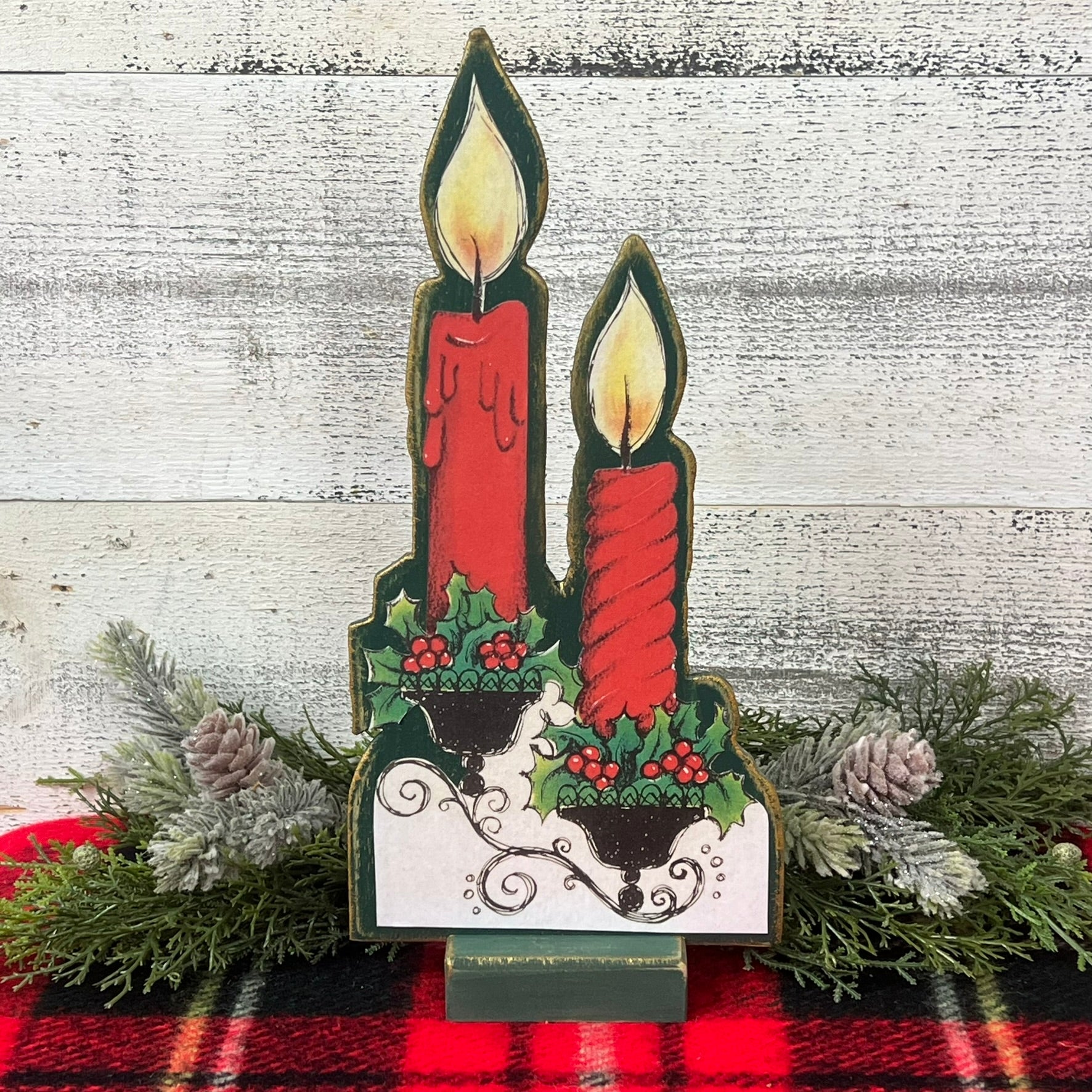 Postcard Cut-Out Decor - "Candles Shining Bright" – PostcardPantry