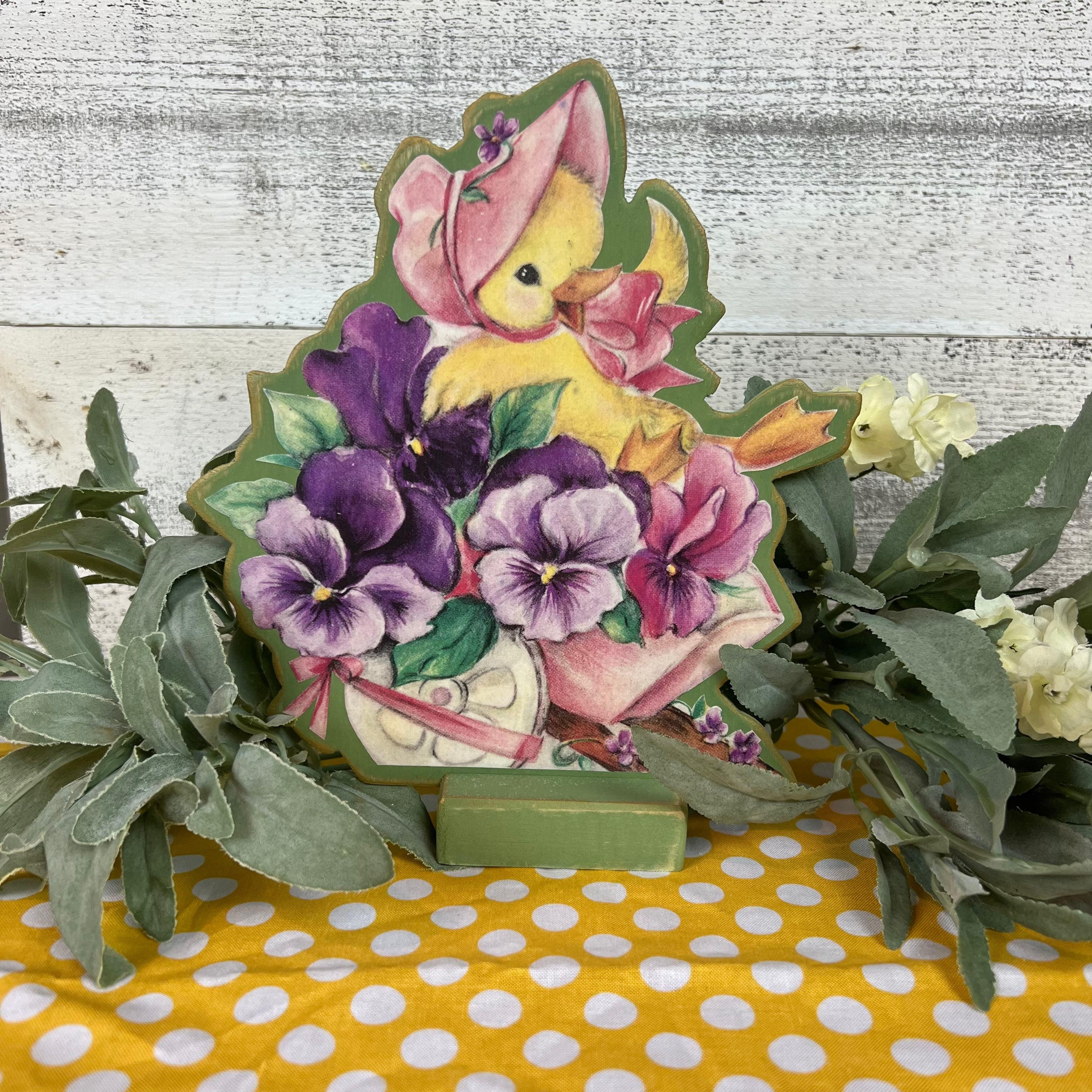 Vintage Postcard Cut-Out Decor - "Loads of Pansies" – PostcardPantry